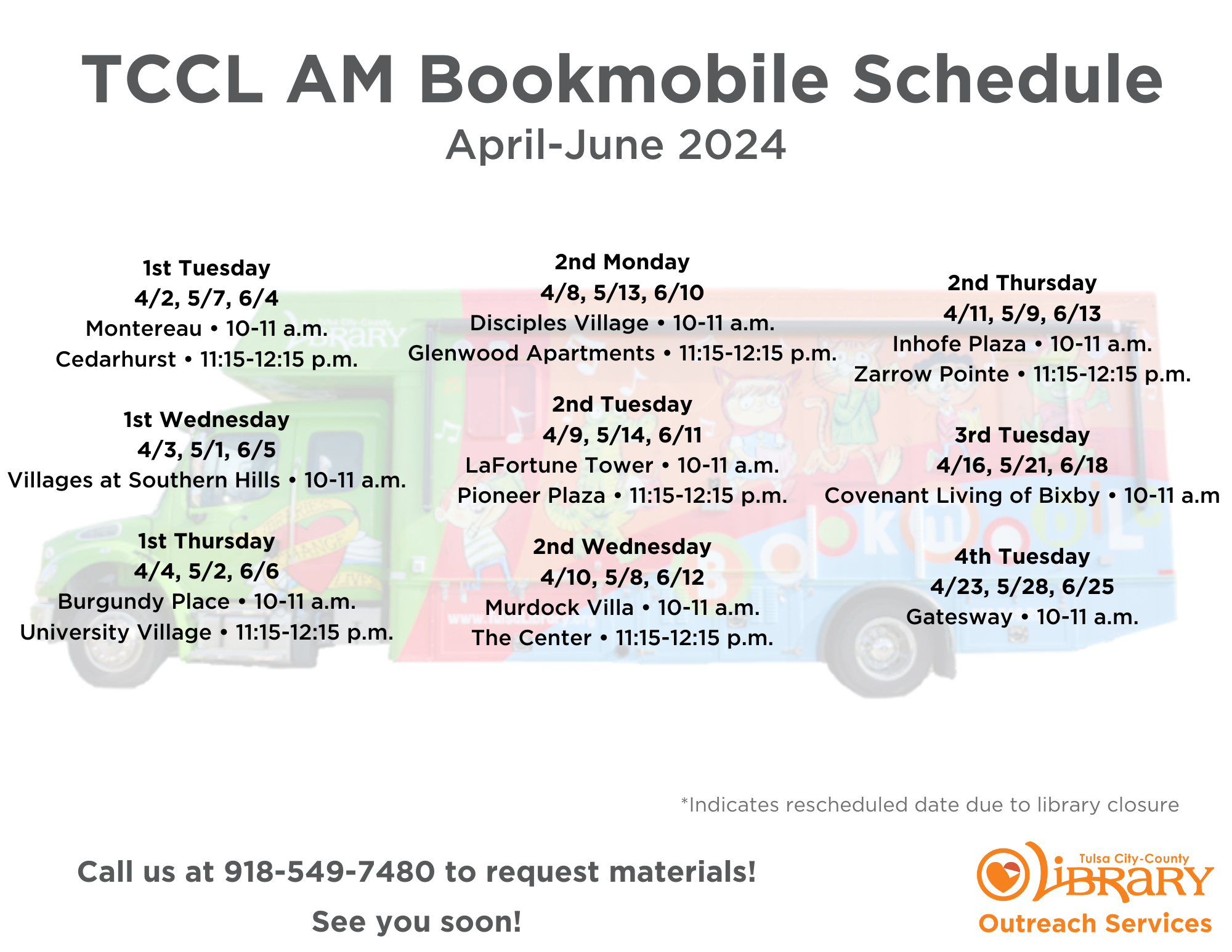 Bookmobile and Reading Roadshow | Tulsa Library